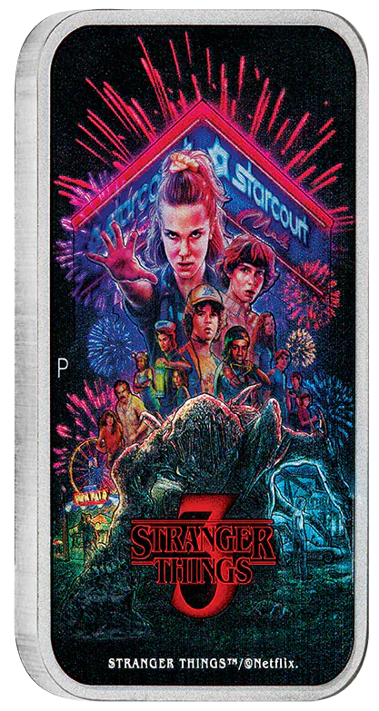 Stranger Things - Season 3 2026 $1 Colour Rectangular 1oz Silver Uncir ...