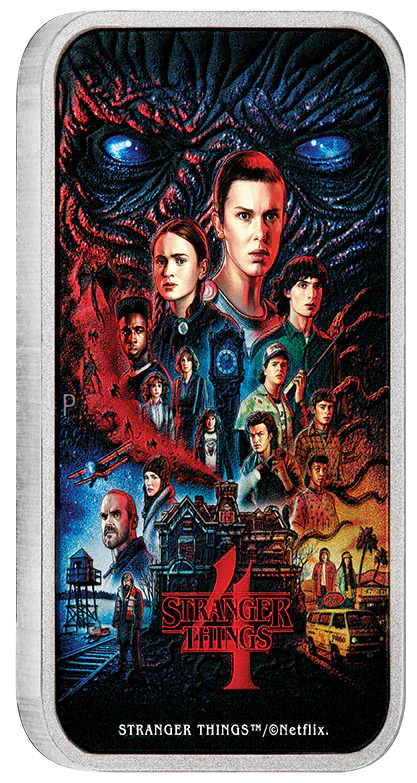 Stranger Things - Season 4 2026 $1 Colour Rectangular 1oz Silver Uncir ...