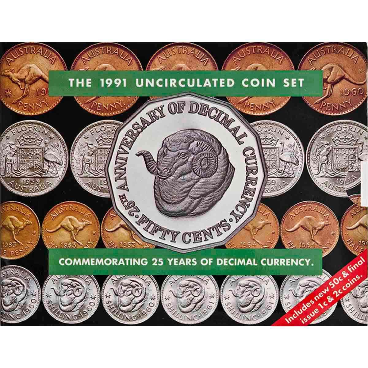 1991 Mint Set – 25 Years of Decimal Currency – Nova Coins