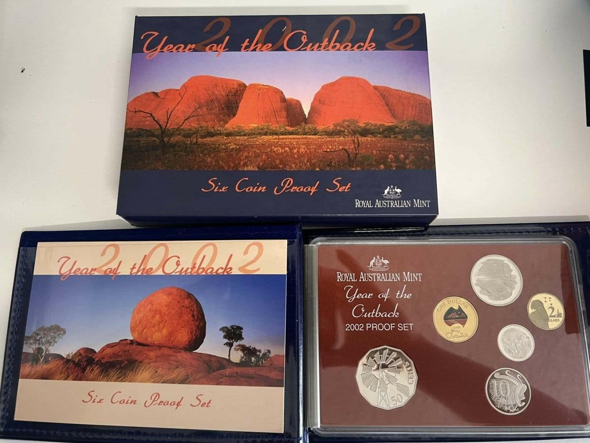 2002 Australia Proof 6 Coin Set - Year of the Outback – Nova Coins