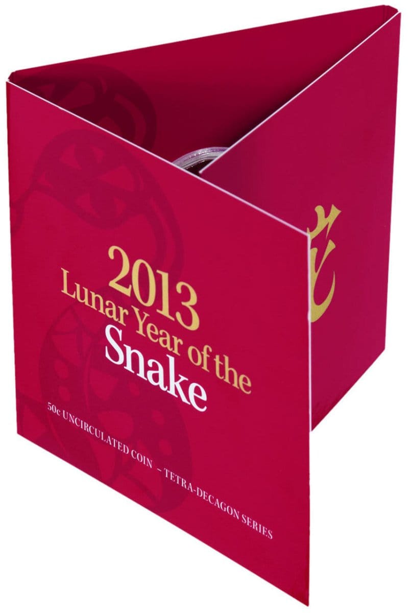 2013 50c Year of the Snake Tetra-Decagon Uncirculated Coin – Nova Coins