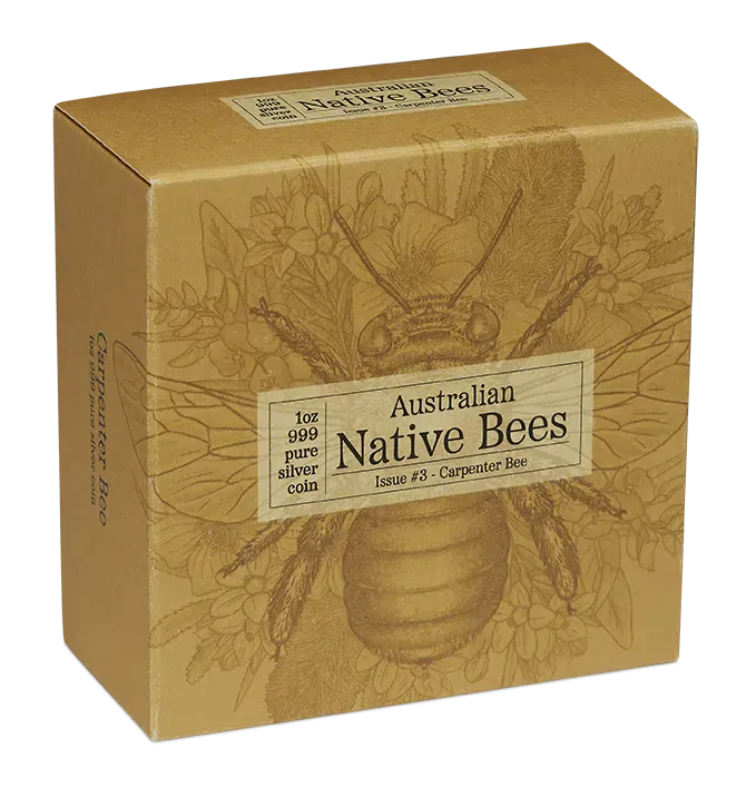 2026 Australian Native Bees - Carpenter Bee 1oz Silver Proof Hologram ...