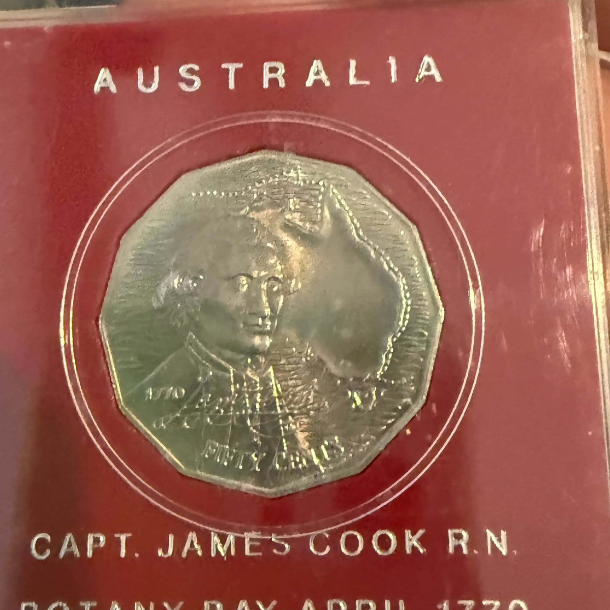 1970 Captain Cook 50c Specimen Coin – Nova Coins