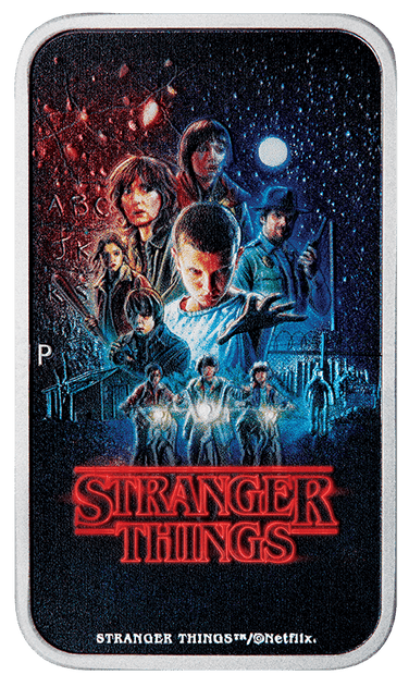 Stranger Things - Season 1 2026 1oz Silver Coloured Rectangular Coin ...
