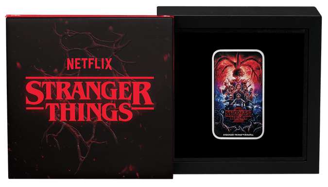 Stranger Things - Season 2 2026 1oz Silver Coloured Rectangular Coin ...
